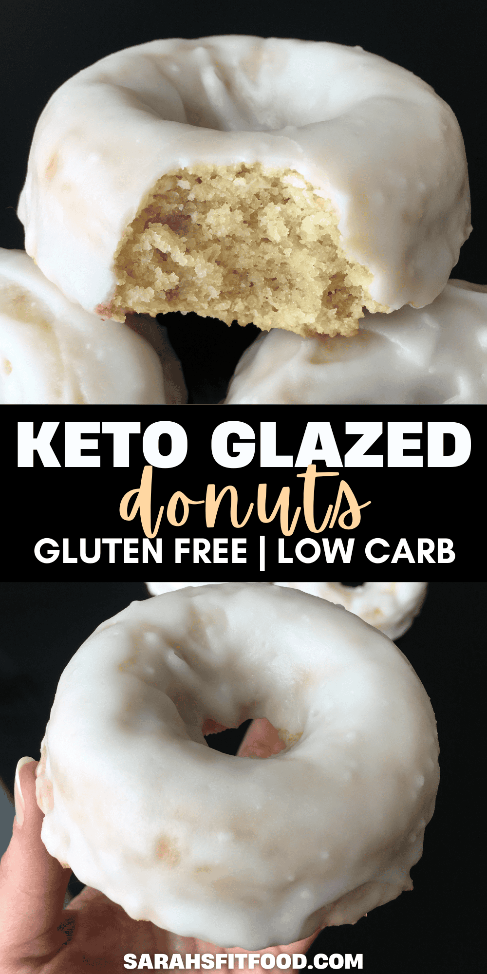 Keto Glazed Donuts - Sarah's Fit Food - Low Carb Baked Doughnuts