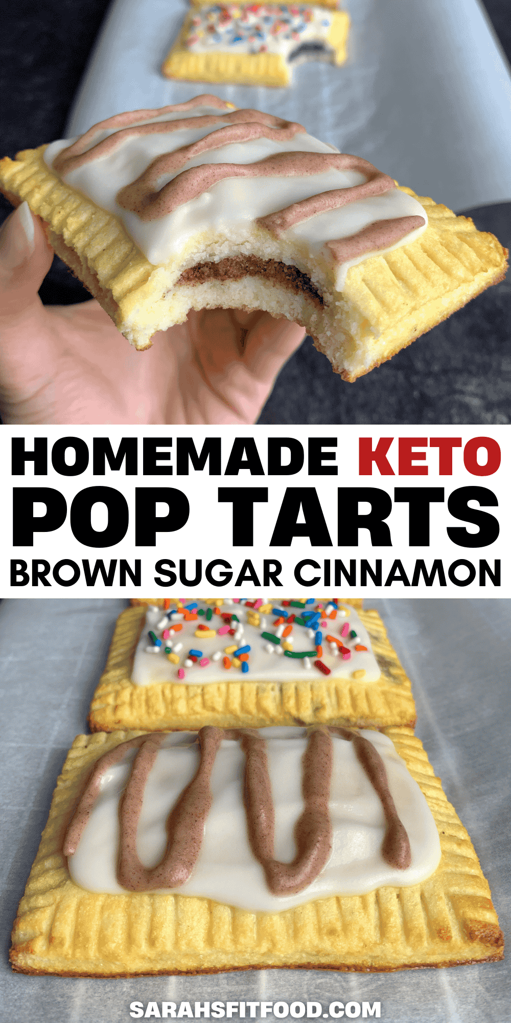 Keto Brown Sugar Cinnamon Pop-Tarts - Low Carb Brown Sugar Cinnamon!